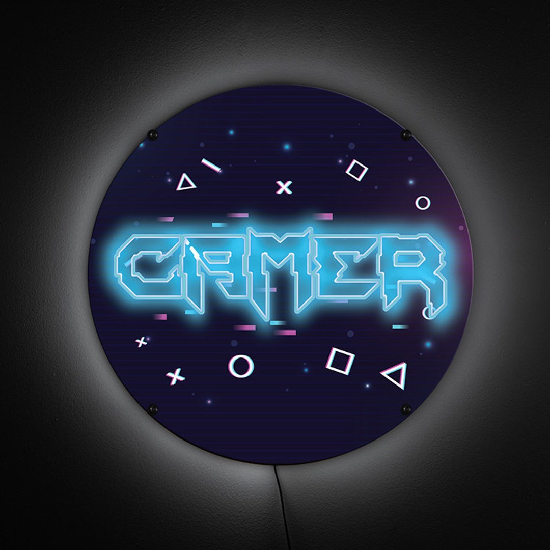 Gamer LED Sign: Cyberpunk Style, Man Cave Decor - Etsy