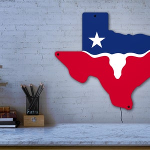 State of Texas Wall Art, Light Up, Texas Longhorns, Texas Flag ...