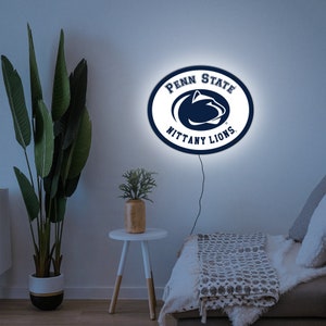Penn State Light up Sign, College, Wall Art, Home Decor, - Etsy