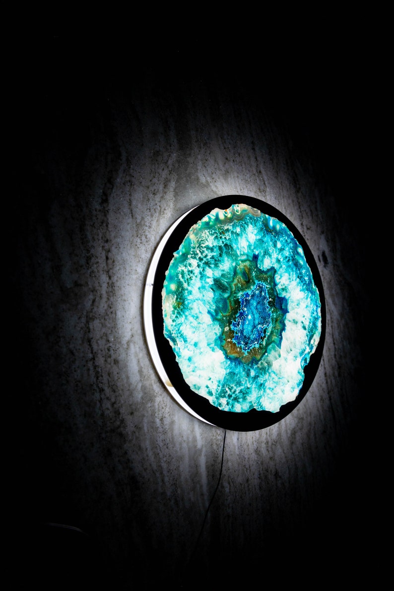 Geode Wall Art Light up Sign Night Light LED Sign Gift - Etsy
