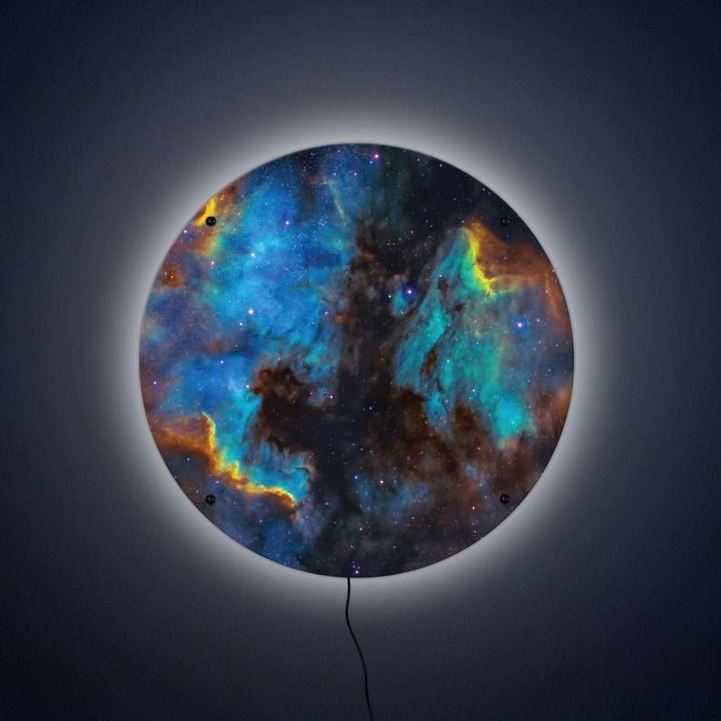 Galaxy LED Wall Art: Light-up Outer Space Sign - Etsy