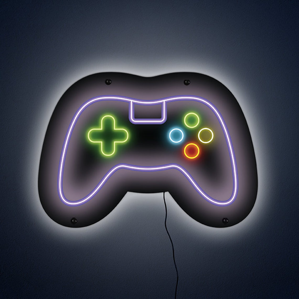 Controller Sign Light up Sign Stick Shift Man Cave Sign - Etsy