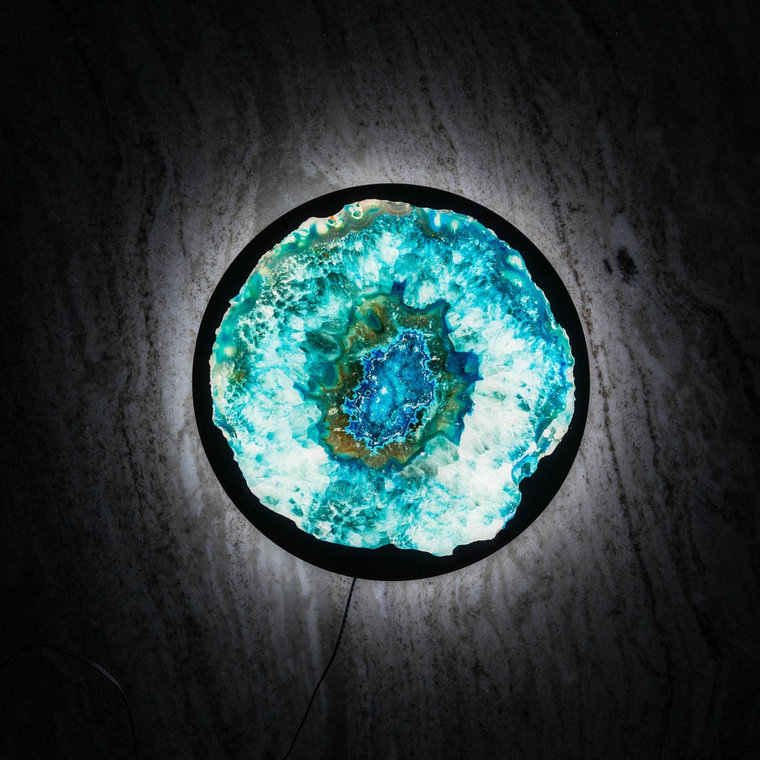 Geode Wall Art, Light up Sign, Night Light, LED Sign, Gift, Office ...