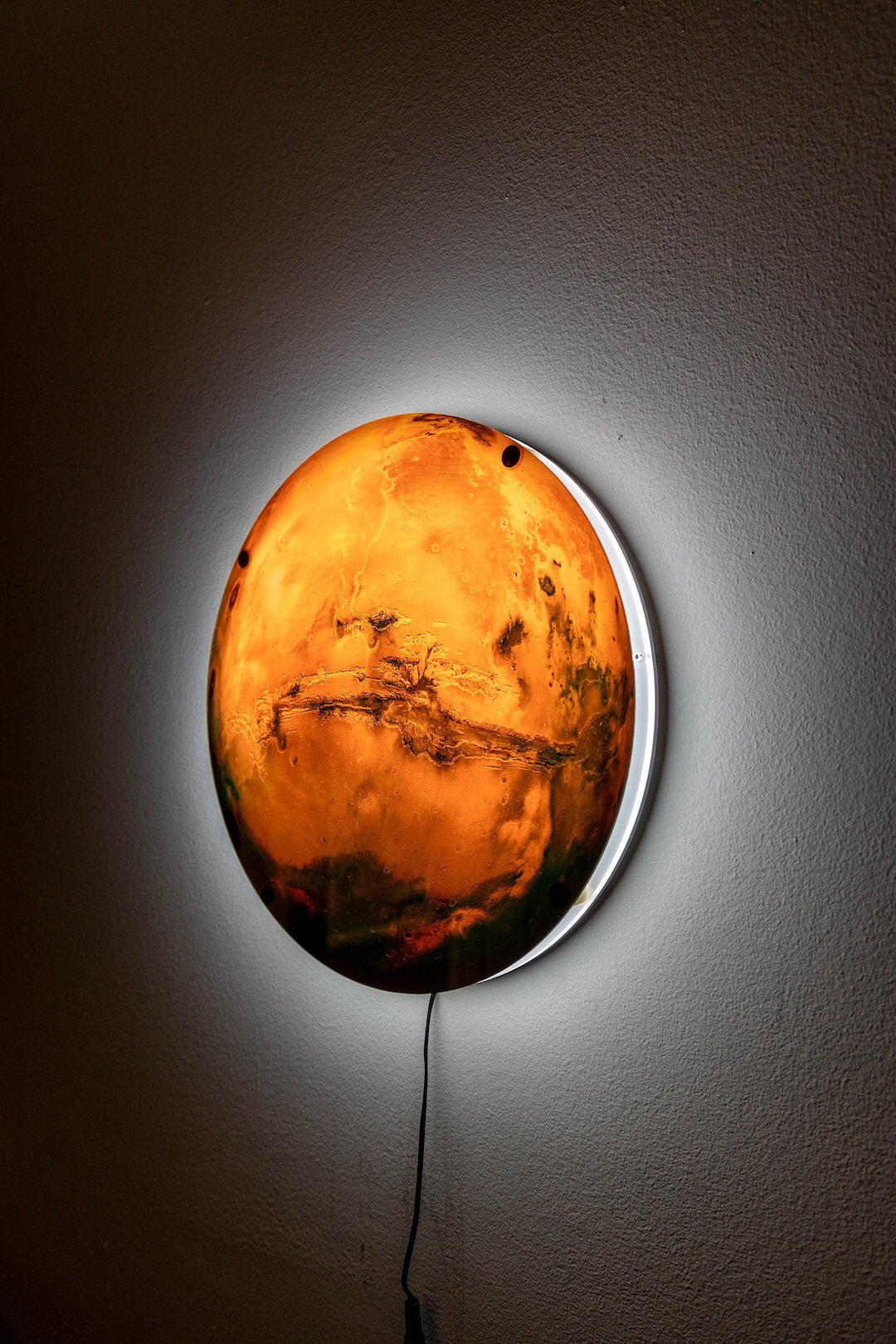 Mars LED Sign: Red Planet Light-up Wall Decor - Etsy