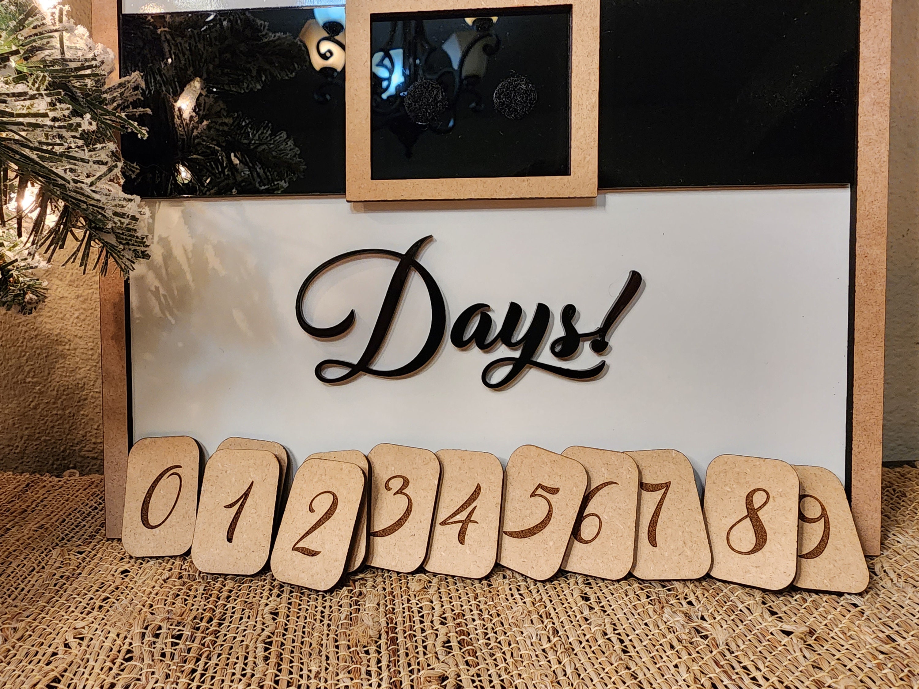Santa Countdown Frame - Etsy