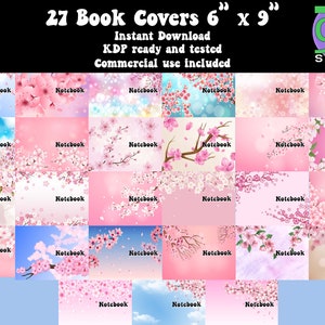 27 Cherry Blossom Themed Book Covers, 6' X 9', KDP Tested and Ready - Etsy