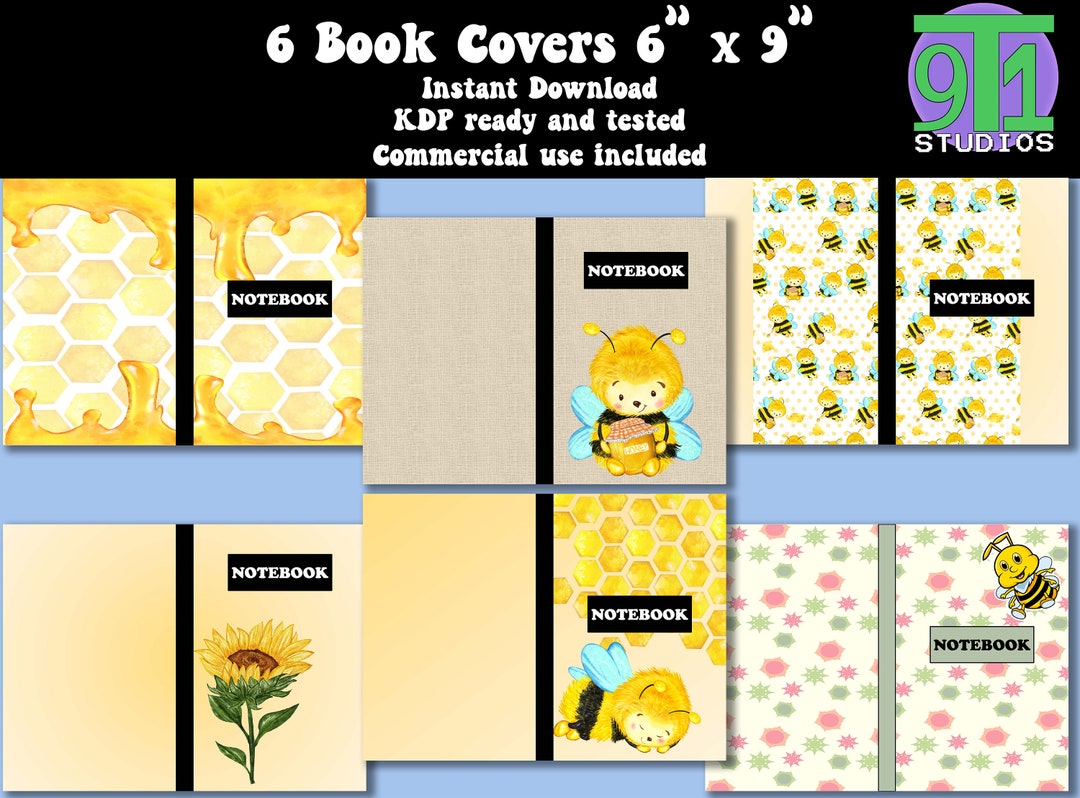 6 Bee Themed Book Covers, 6' X 9', KDP Tested and Ready - Etsy