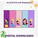 Set of 25 Fairytale Digital Bookmarks to Download and Print Silhouette ...