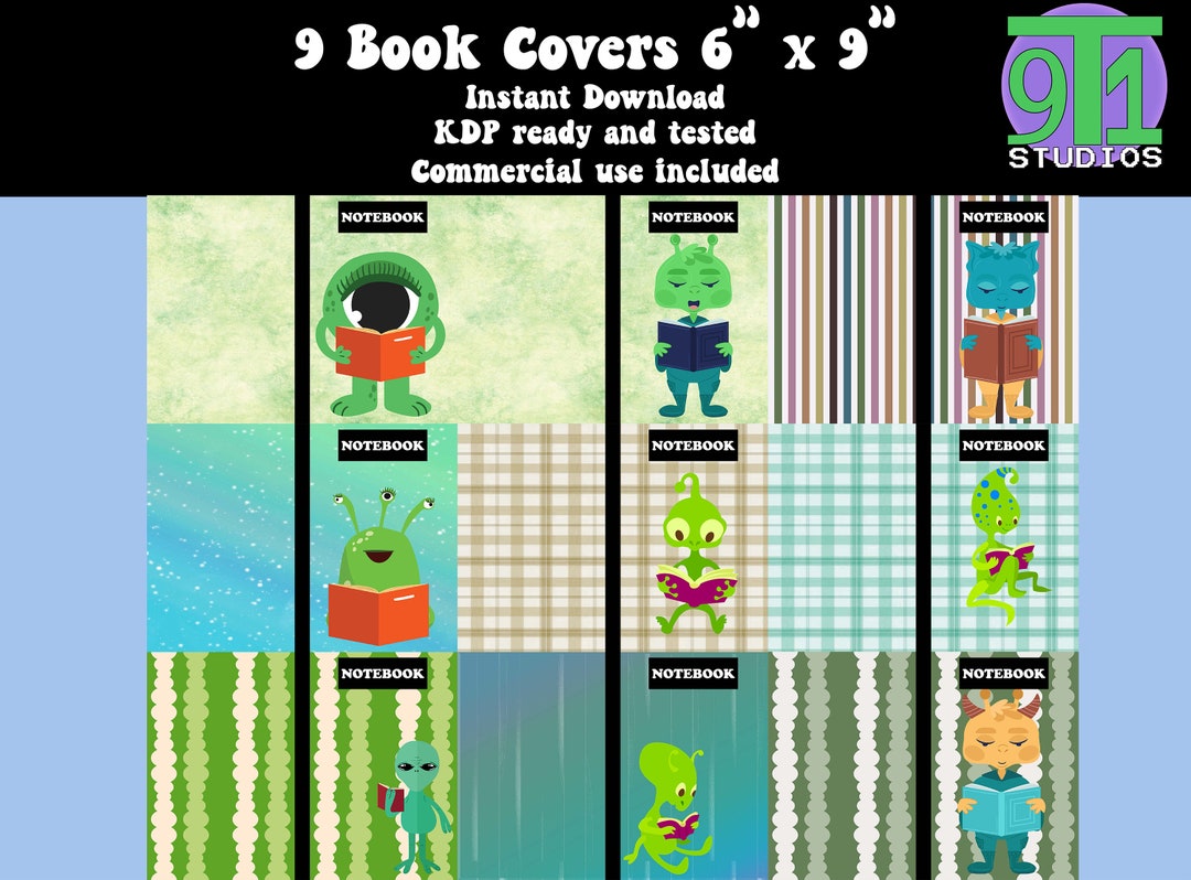 9 Alien Themed Book Covers, 6' X 9', KDP Tested and Ready - Etsy