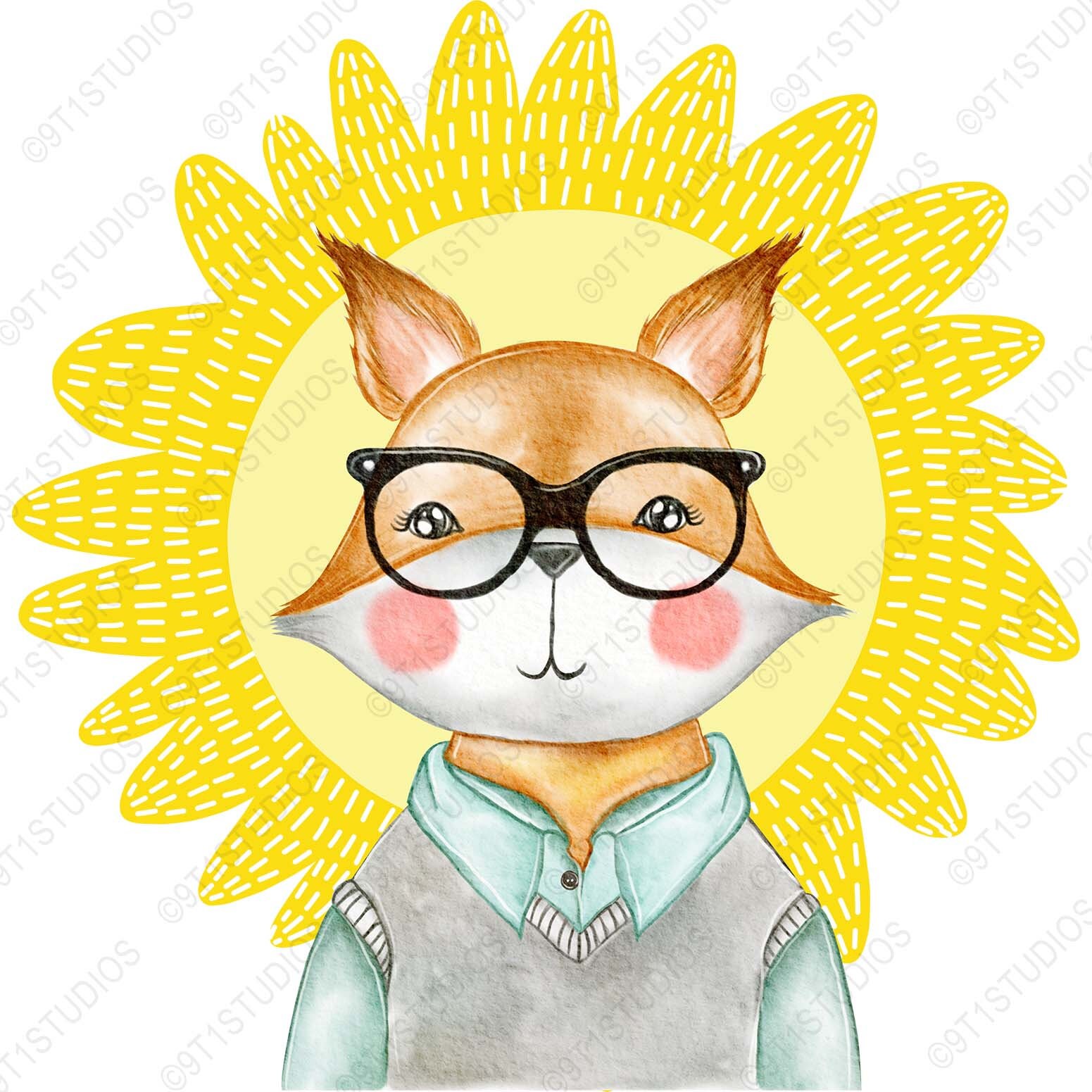 Animals and the Sun Digital File. Decal, Download, High Resolution File ...