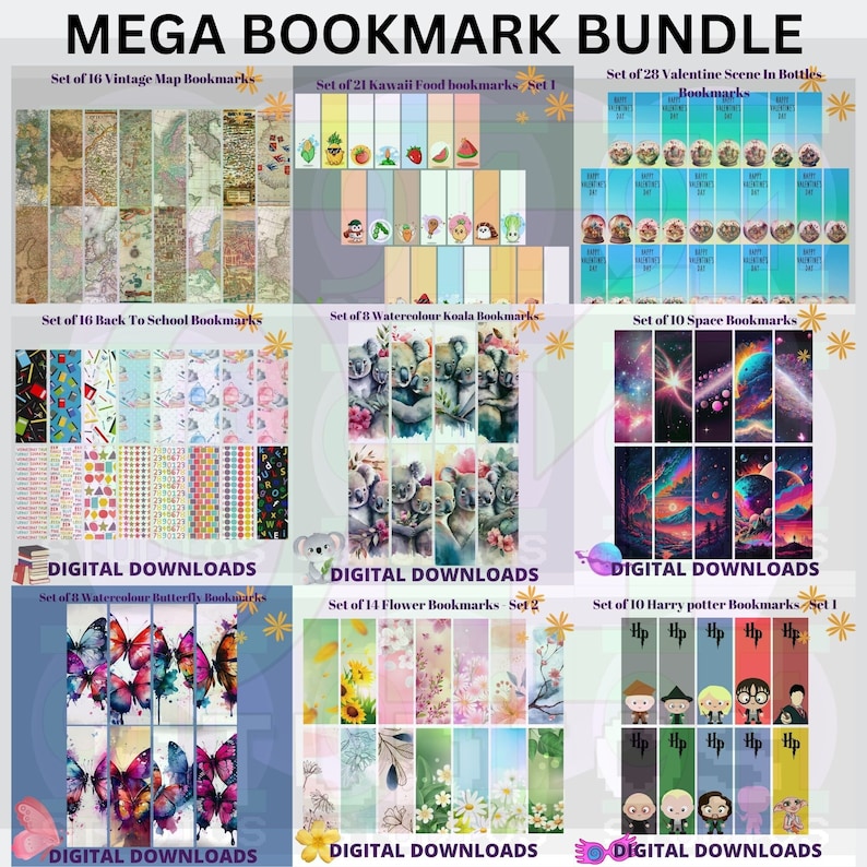 MEGA BOOKMARK BUNDLE - All Available Bookmark Bundles Plus Unreleased ...