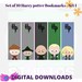 Set of 10 HP Digital Bookmarks to Download and Print - Silhouette ...