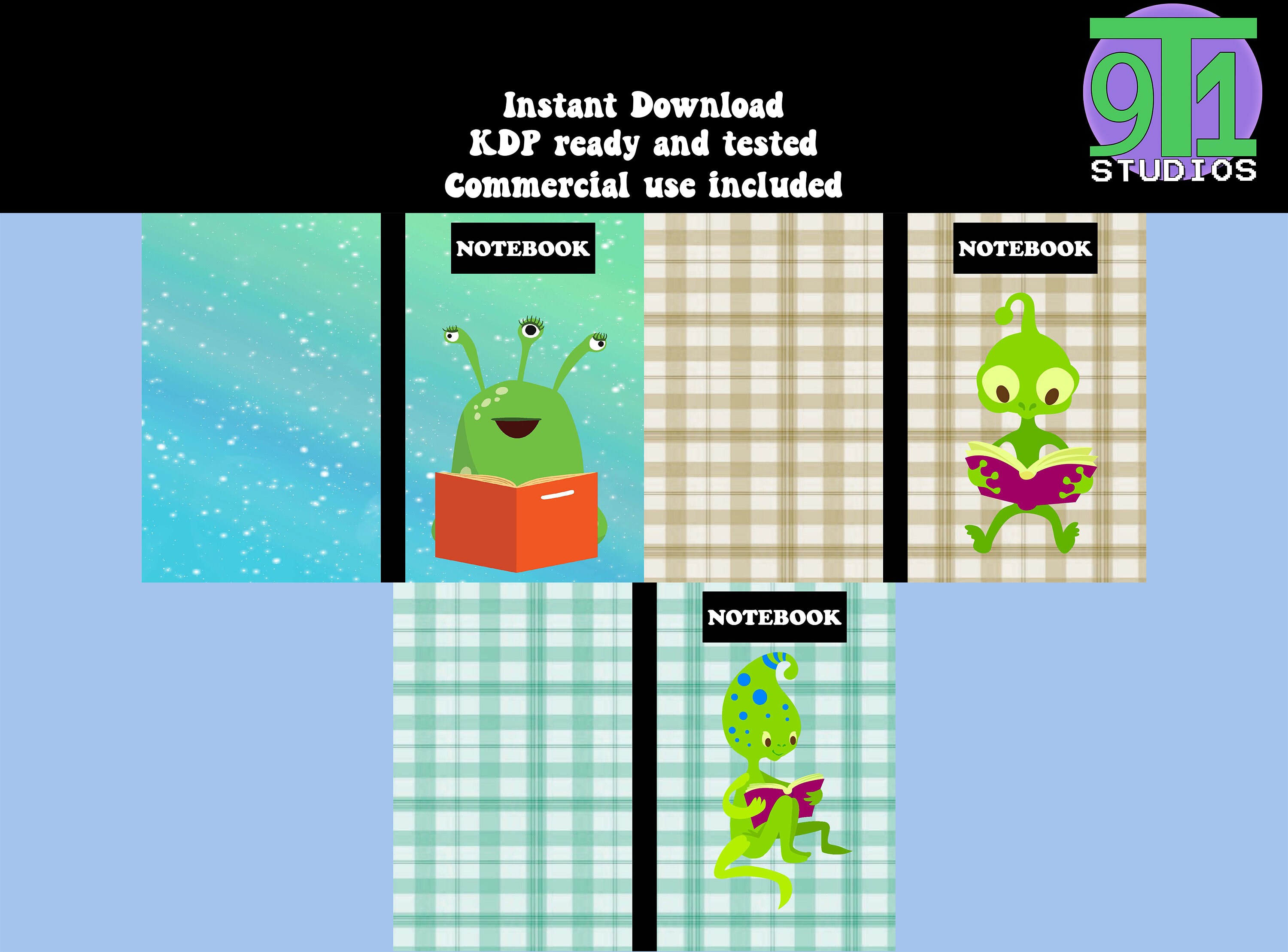 9 Alien Themed Book Covers, 6' X 9', KDP Tested and Ready - Etsy