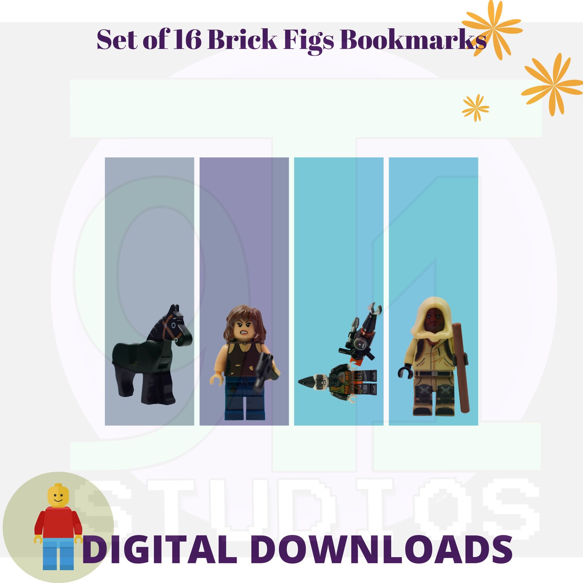 Set of 16 Fig Collection Digital Bookmarks to Download and Print ...