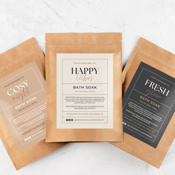 Stand up Pouch Label - Etsy