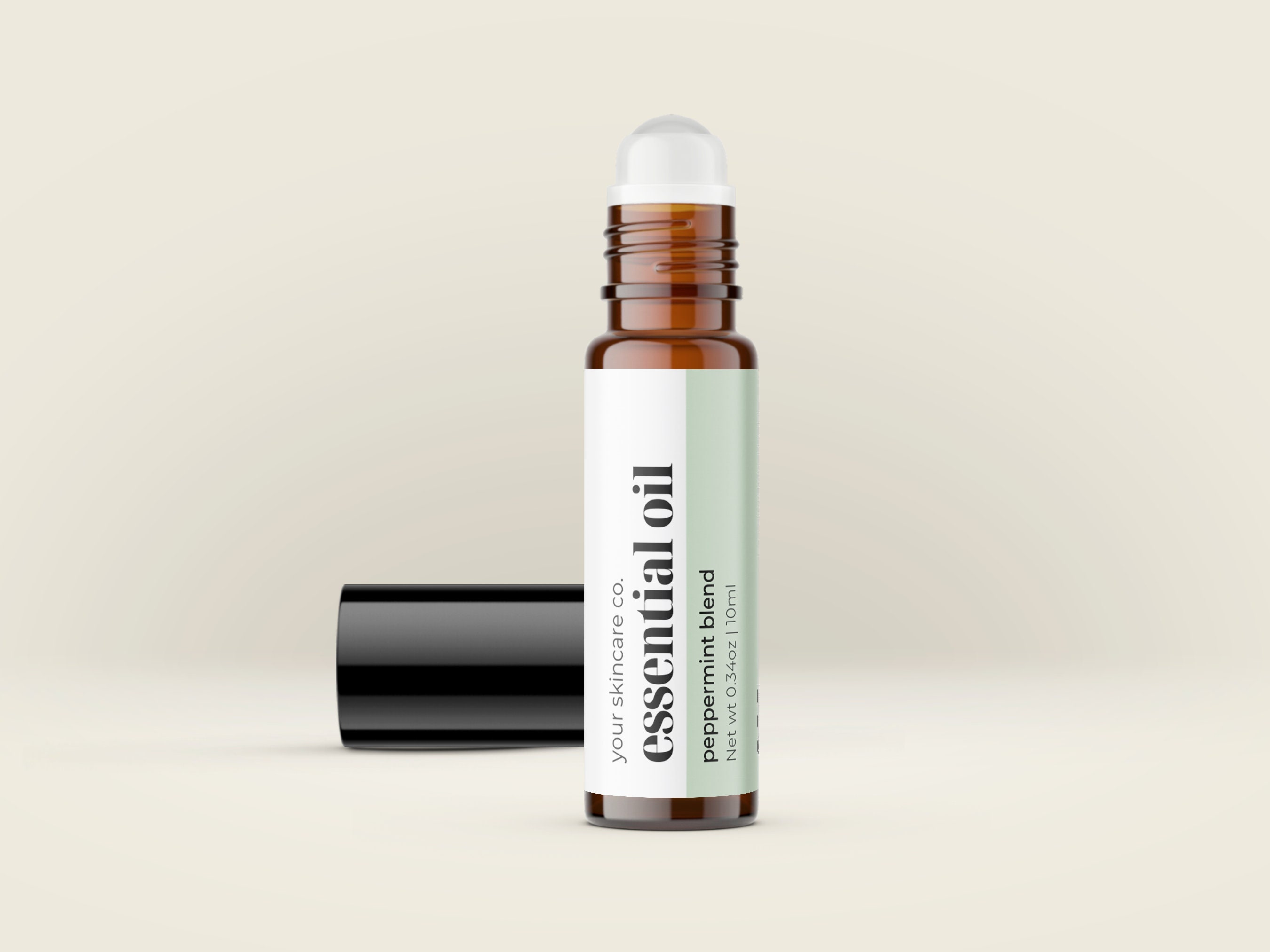 Editable Roller Bottle Label Template Canva, Printable Essential Oil ...