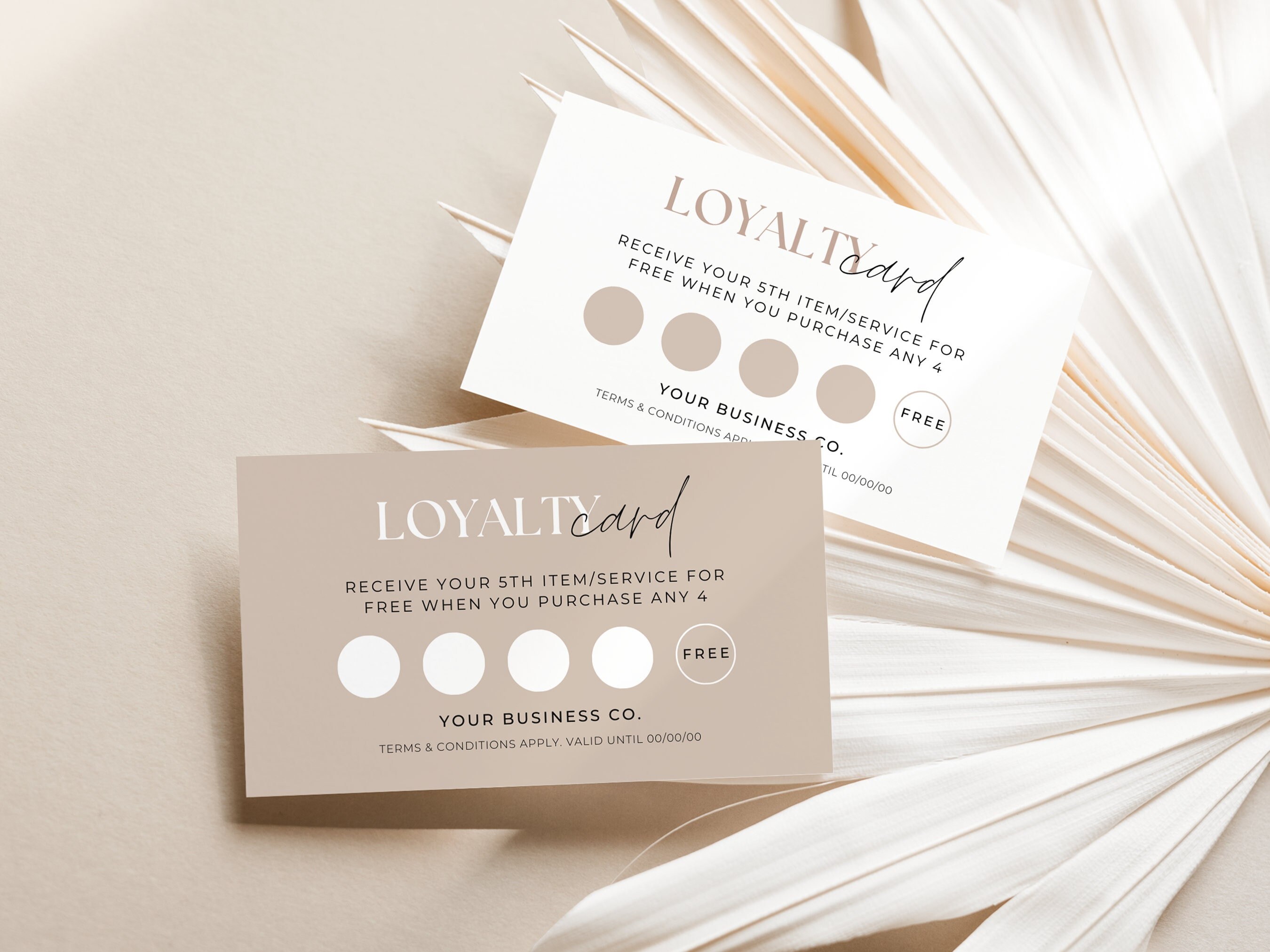 Loyalty Card Template Canva, Printable Customer Loyalty Card Hair Salon ...