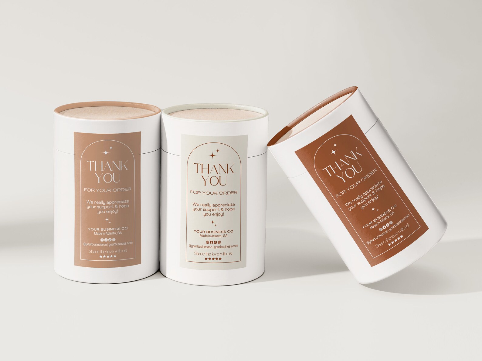Editable Box Label Template Canva, Boho Candle Box Label Design for ...