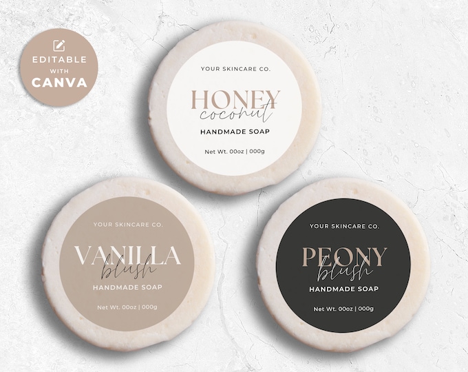 Printable Soap Label Template Soap Product Label Bar Soap Label ...