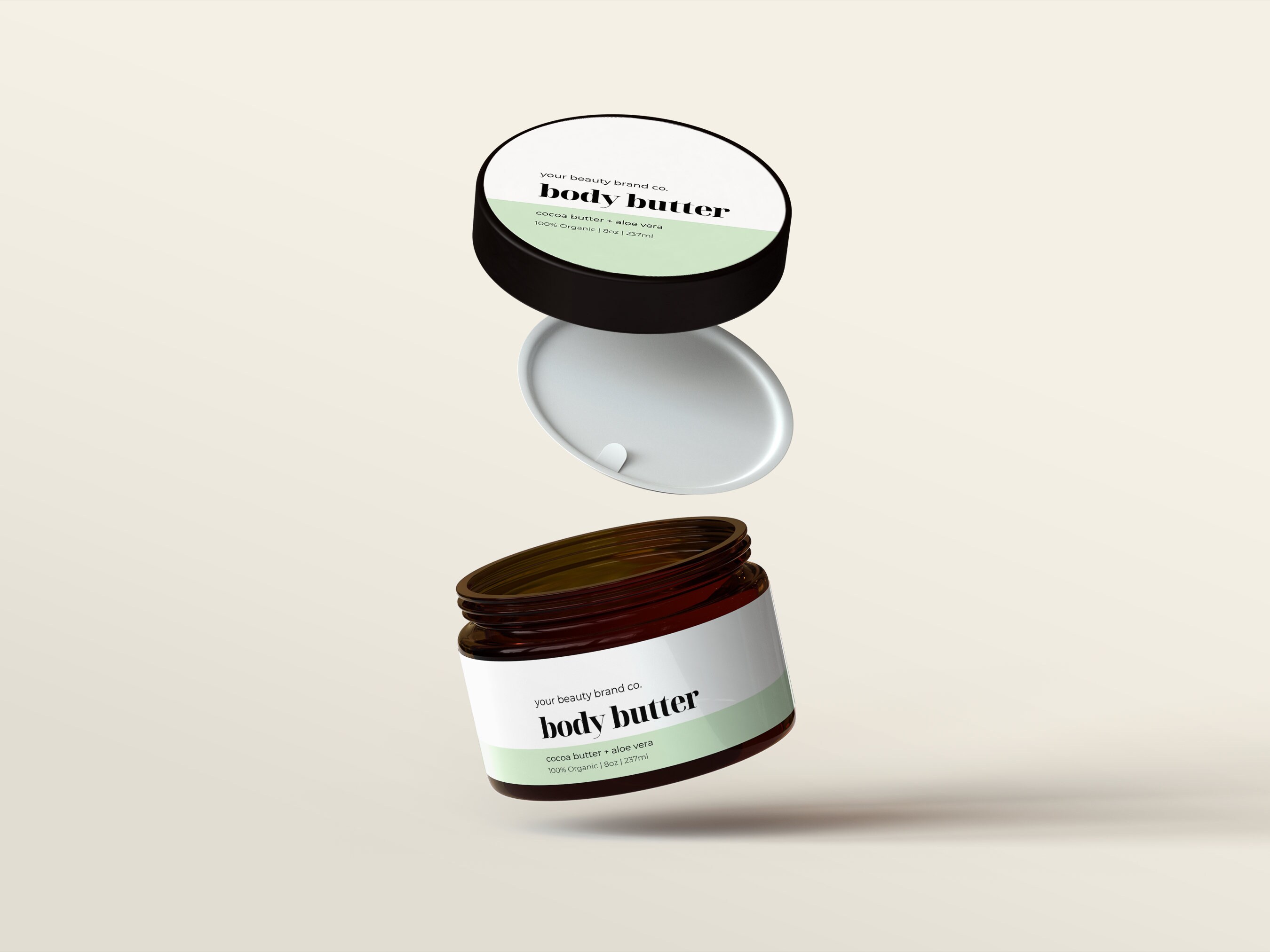 Printable Body Butter Label Template Editable Cosmetic Body - Etsy ...