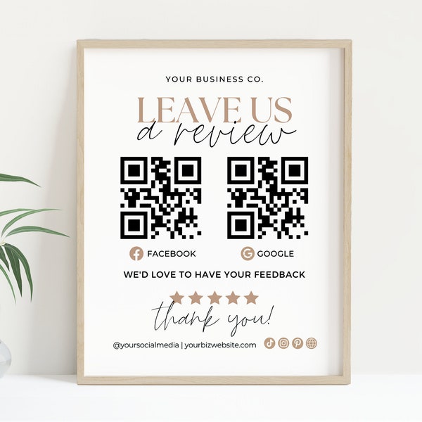 Leave a Review Card - Etsy