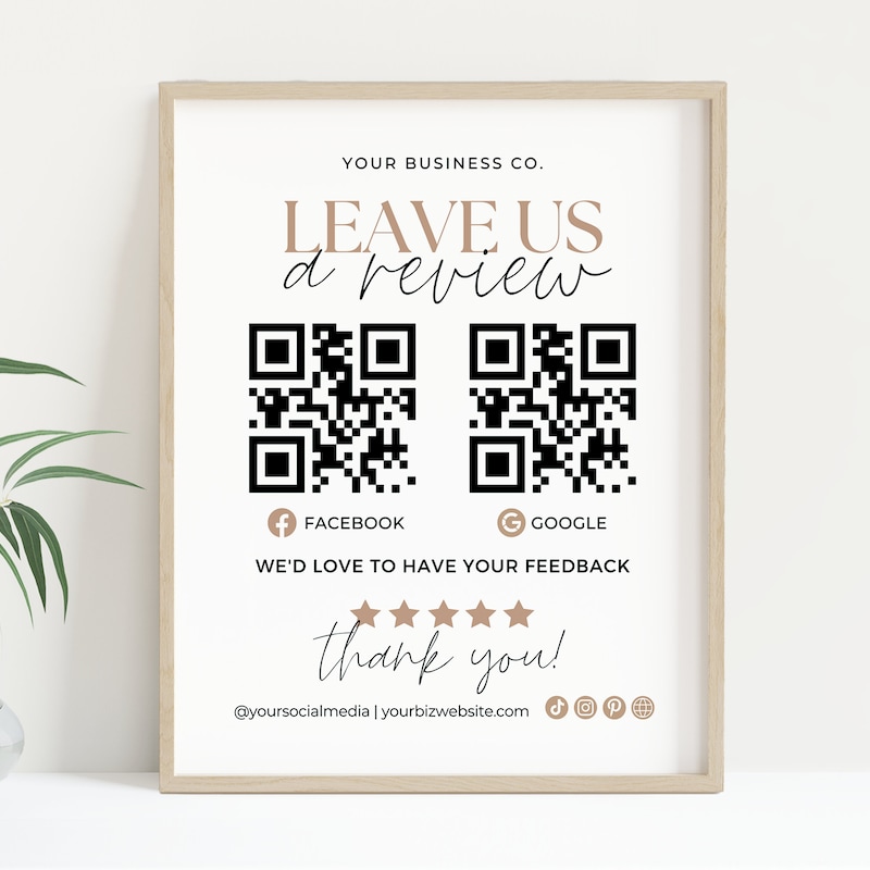 Google Review Sign - Etsy
