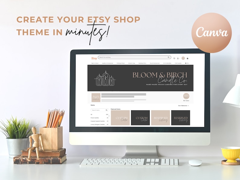 Etsy Shop Banner Kit Template Editable Etsy Shop Set Etsy - Etsy