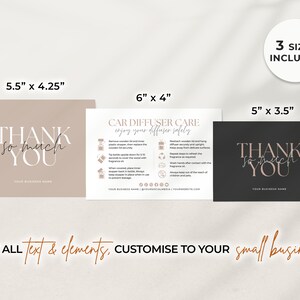 Car Diffuser Care Card Template Canva, Printable Hanging Diffuser Care ...