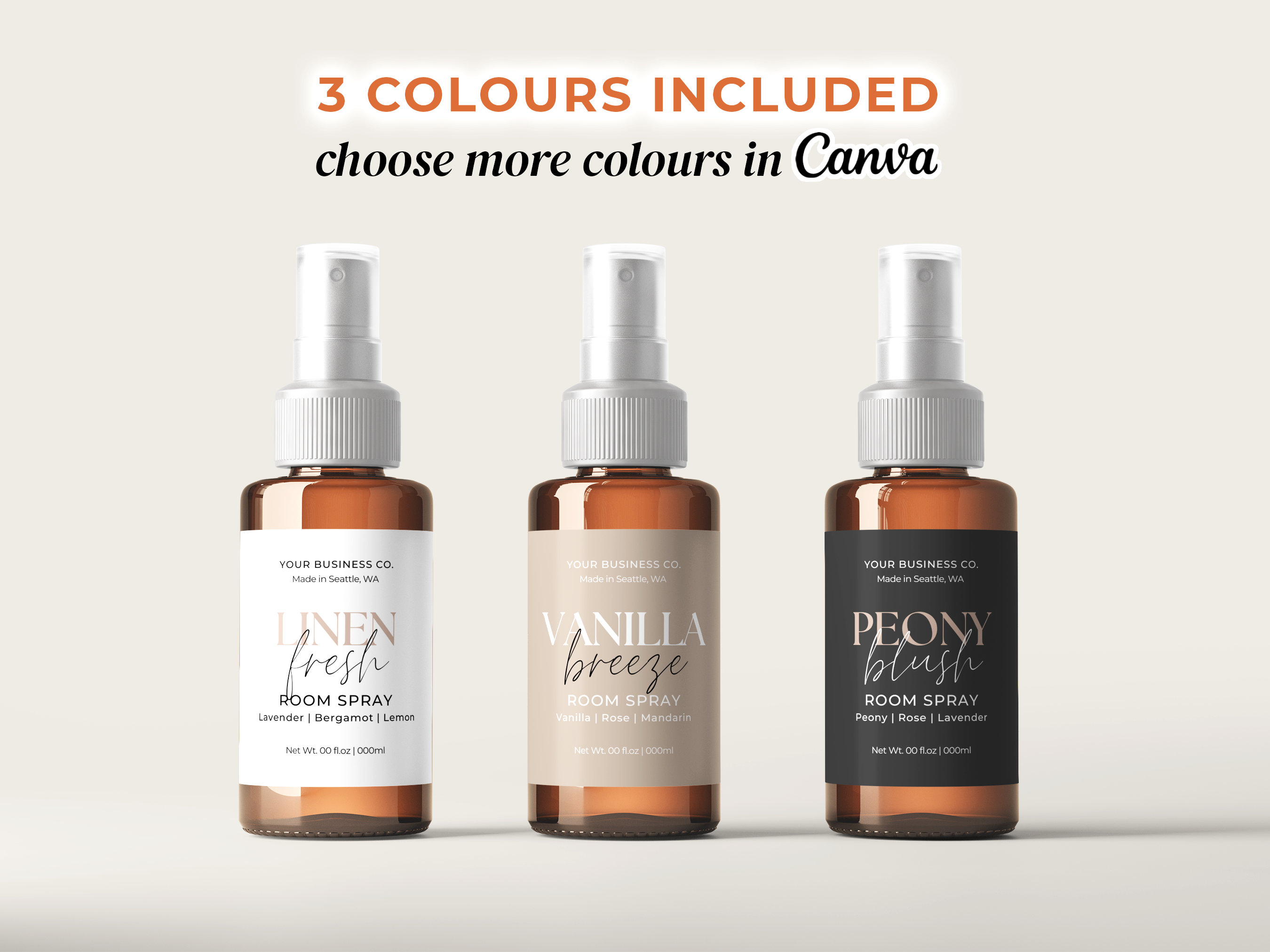 Editable Room Spray Label Template Canva Linen Spray Bottle - Etsy ...
