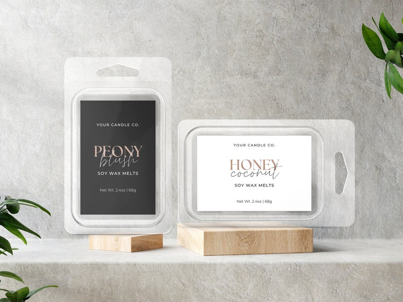 Wax Melt Label Template Editable in Canva Custom Wax Melt - Etsy