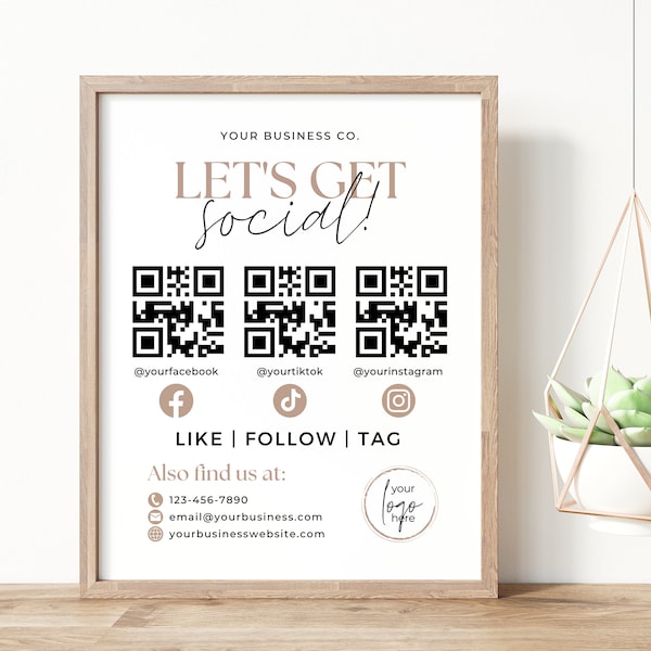 Social Media Sign - Etsy
