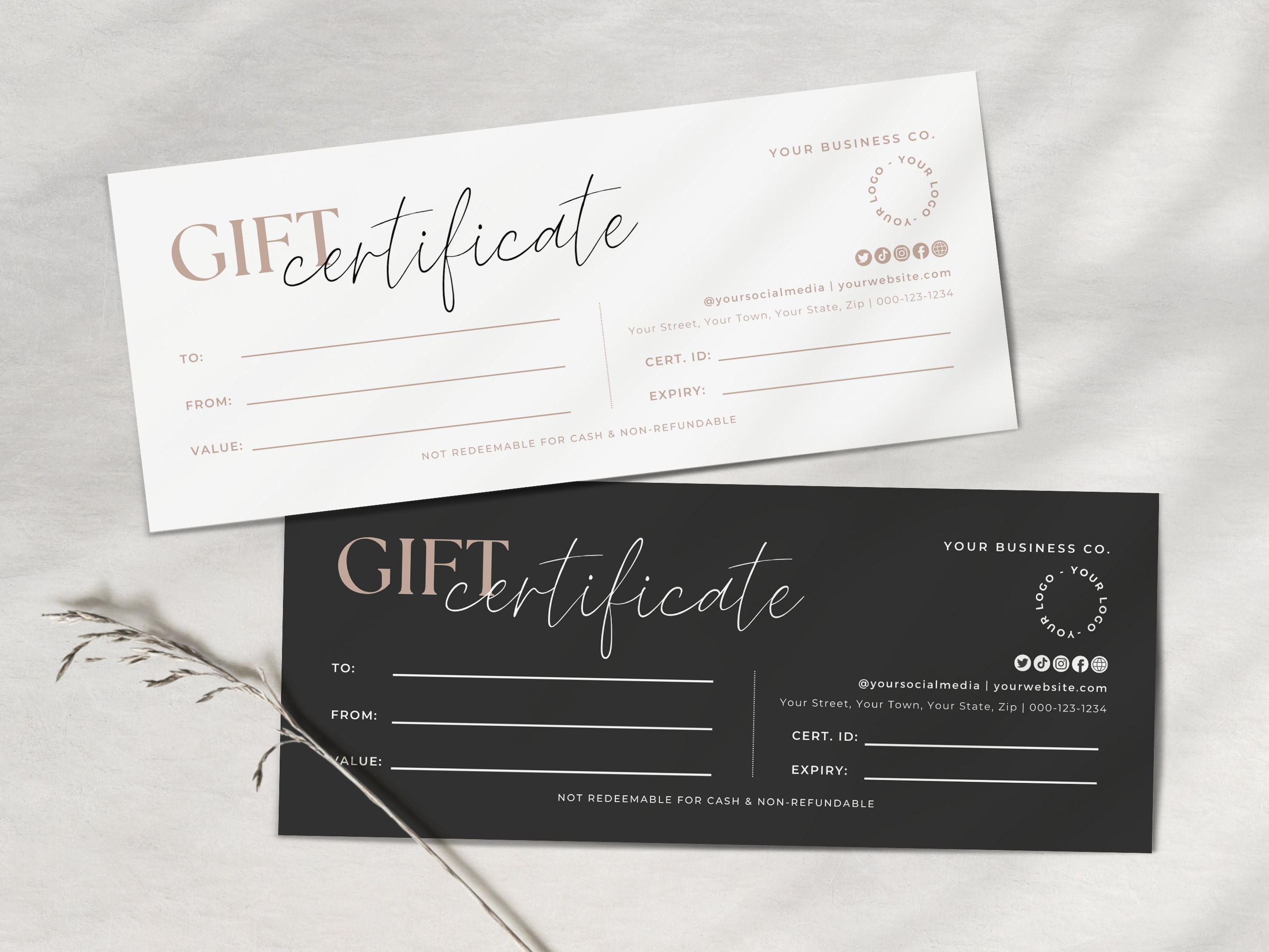 Indesign Gift Certificate Template