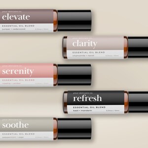 Essential Oil Product Label Template Printable Canva, Roller Bottle ...