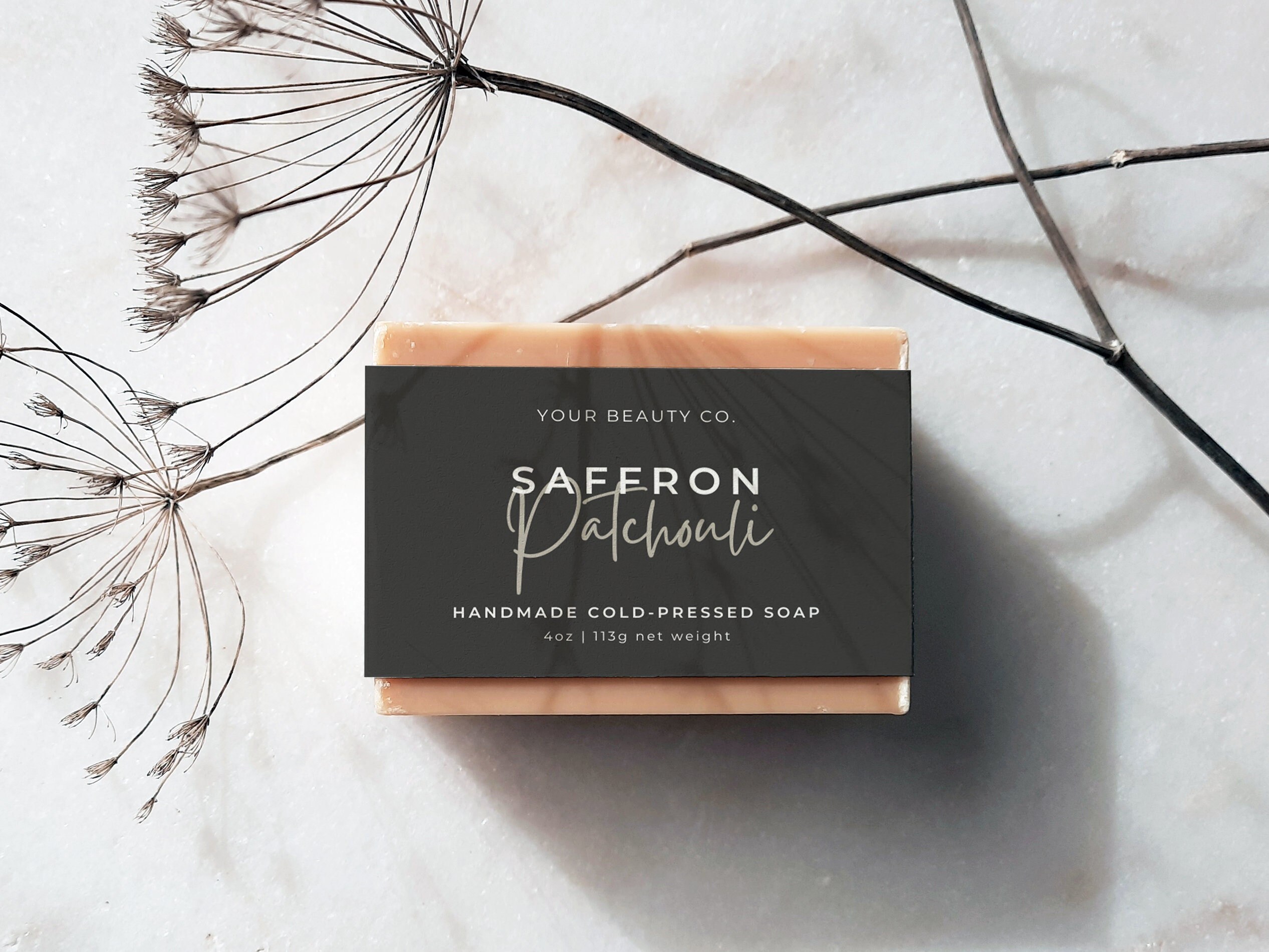 Editable Soap Bar Label Template Canva, Printable Soap Label Design ...