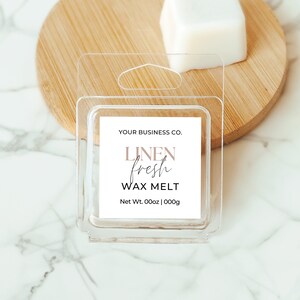 Square Wax Melt Label Template Canva, Editable Wax Melt Sample Label ...