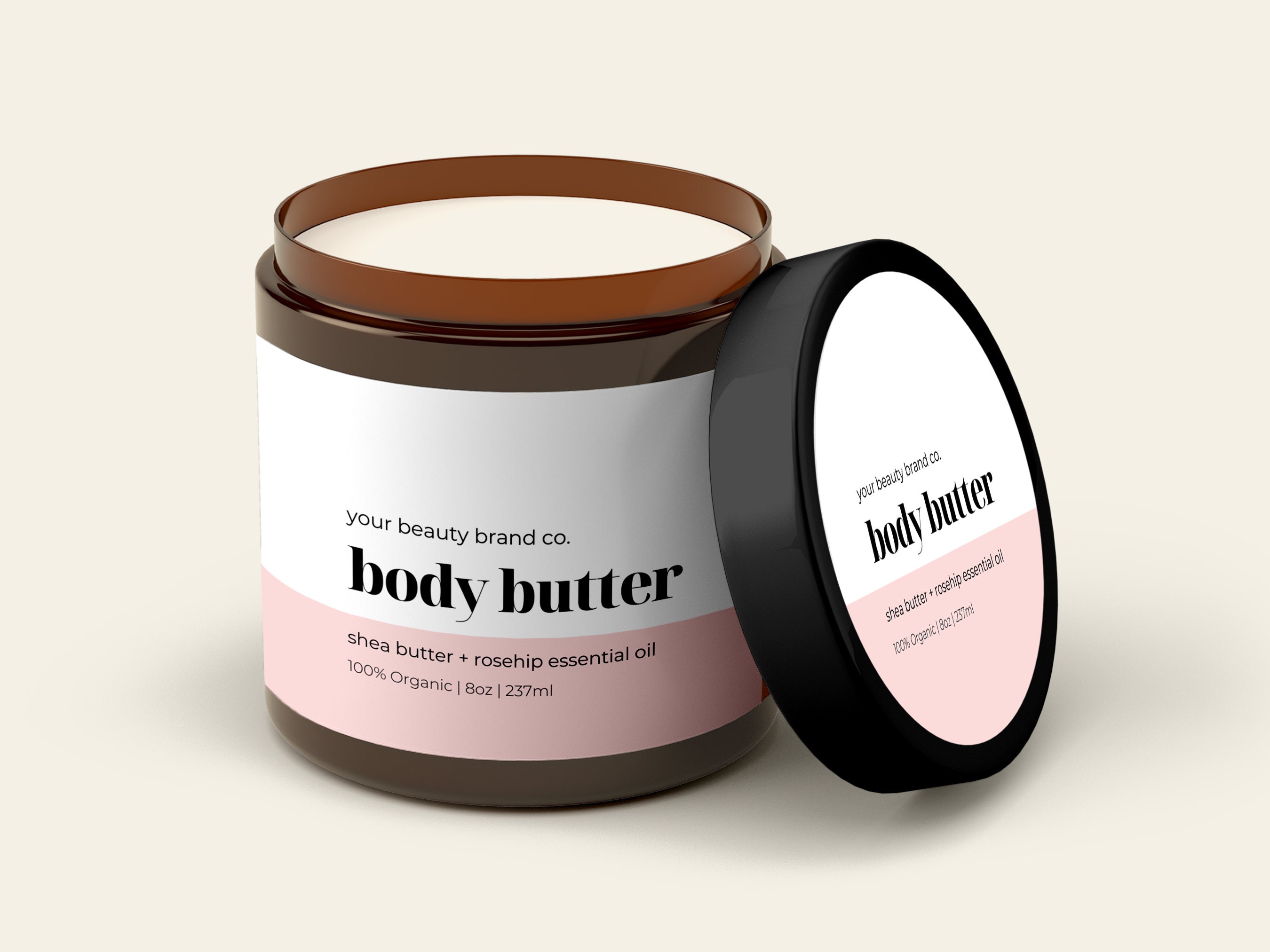 Printable Body Butter Label Template Editable Cosmetic Body - Etsy ...