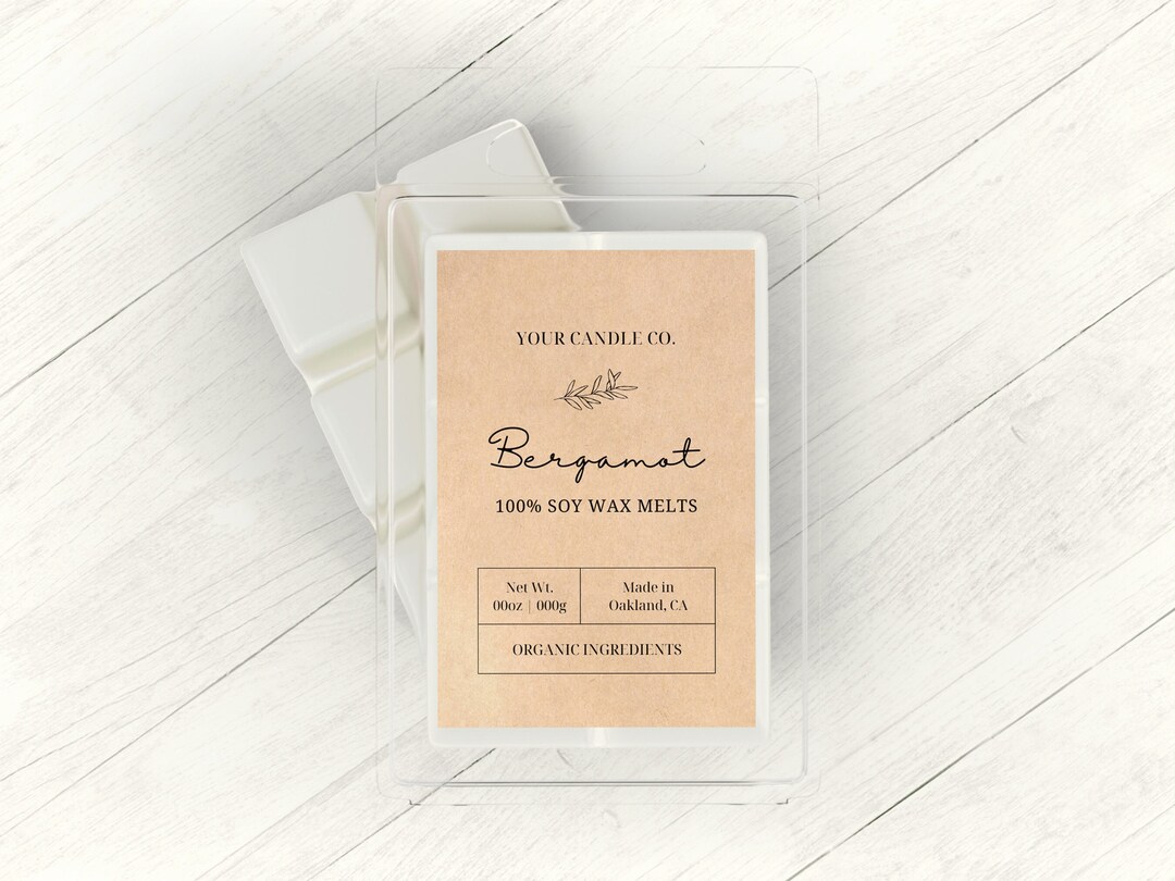 Wax Melt Label Template Editable Canva Custom Wax Melt Label - Etsy