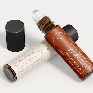 Essential Oil Roller Bottle Label Template Printable Canva, Editable ...