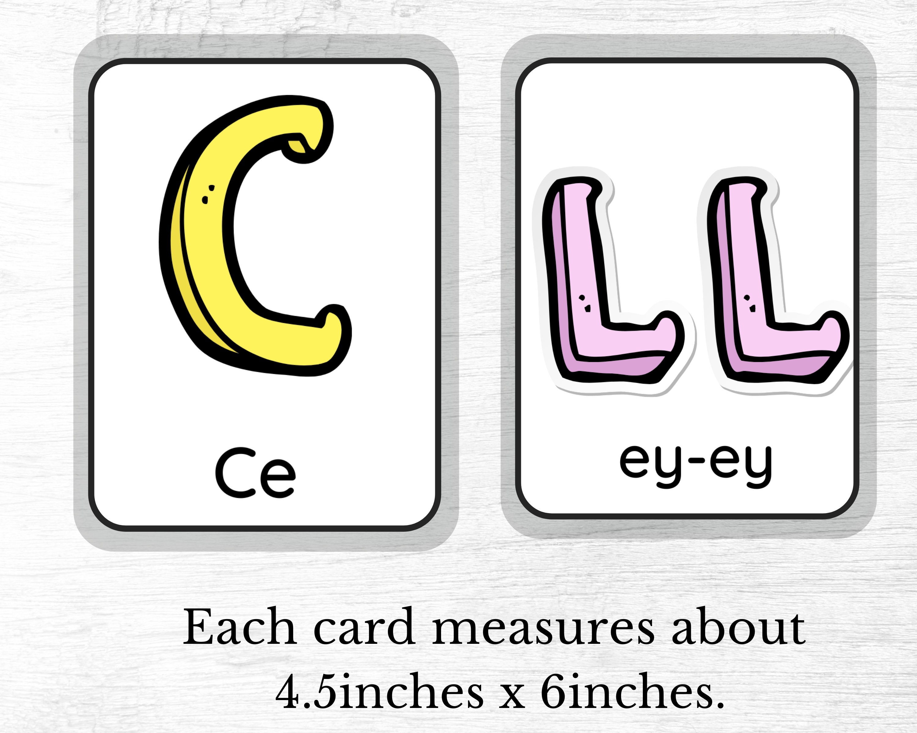 Spanish Flashards Montessori Alphabet Flashcards Toddler & - Etsy