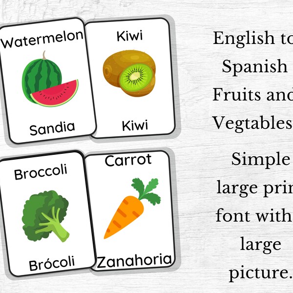 English Spanish - Etsy