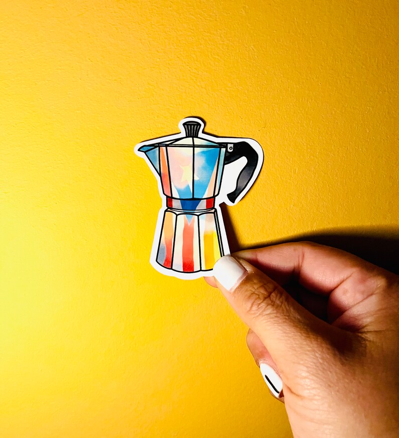 Puerto Rico Greca Sticker Coffee Lovers Sticker - Etsy