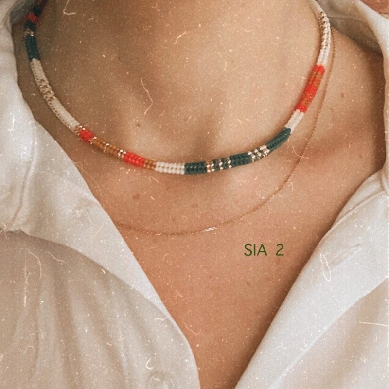 Bead Necklace Handmade - Etsy