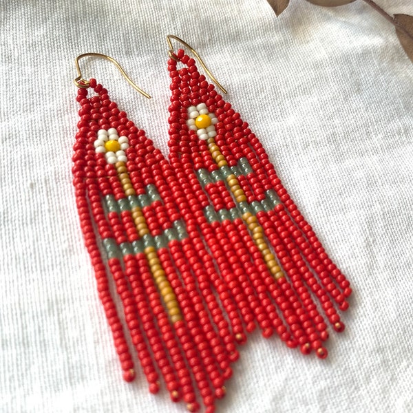 Beaded Earrings - Etsy Canada