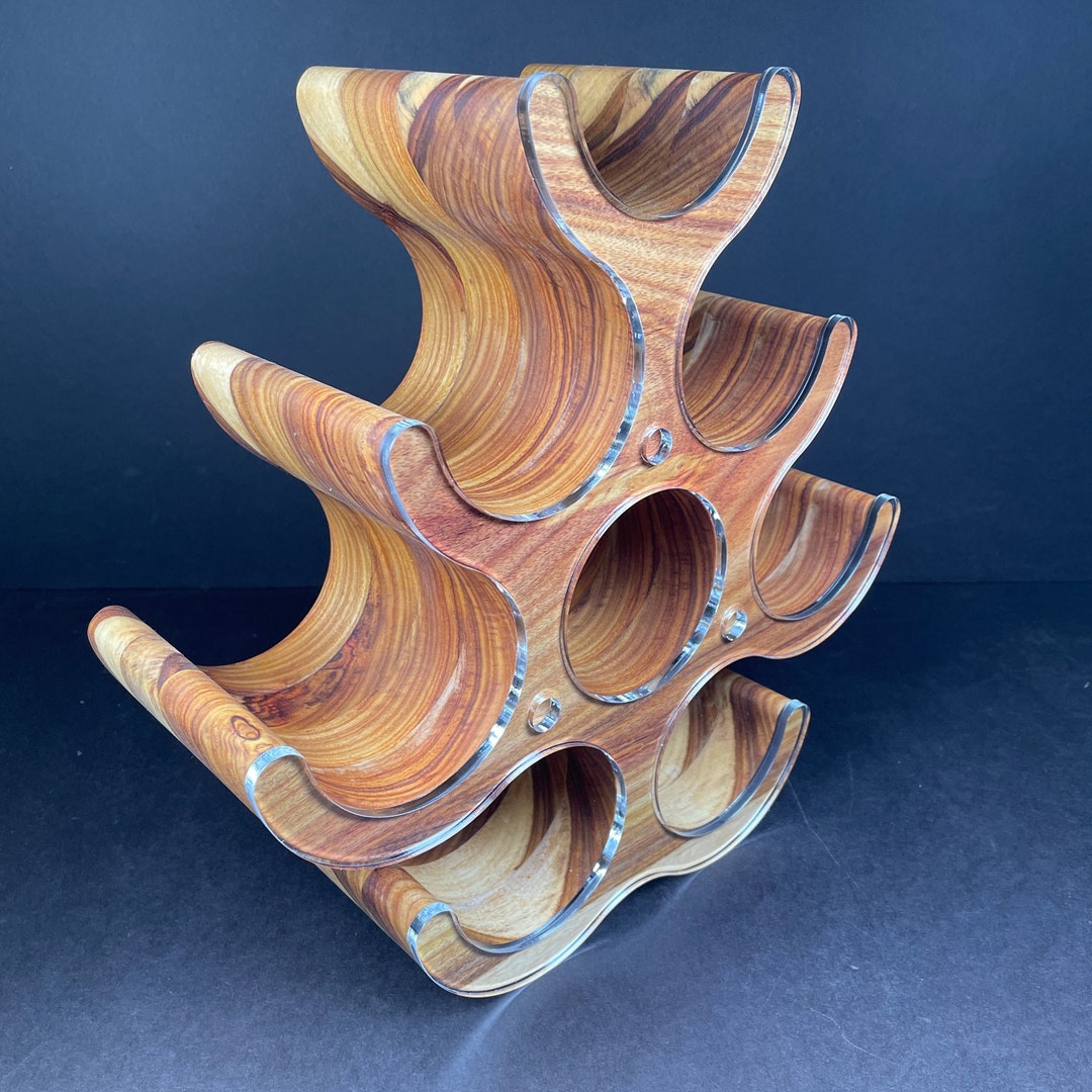 8 Bottle Wine Rack Router Template (clear Acrylic) - Etsy