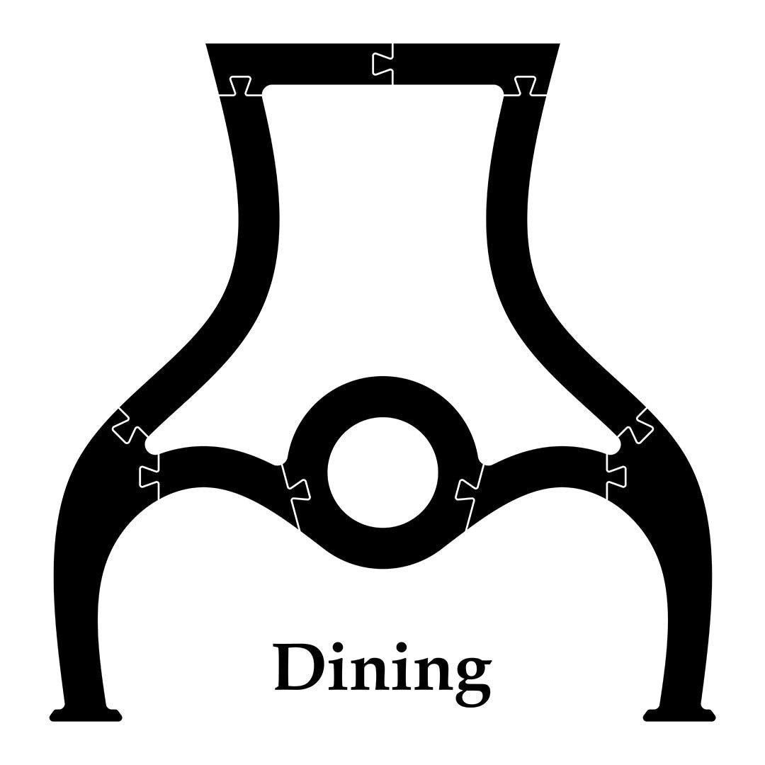 Retro Shape Table Leg Router Templates (clear Acrylic) - Etsy