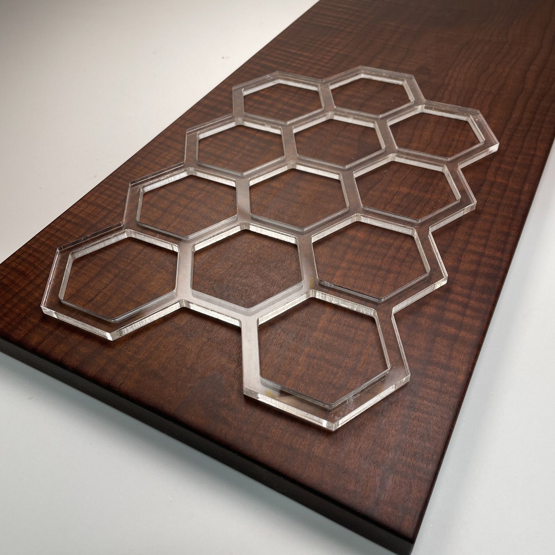 Honeycomb Router Template (clear Acrylic) - Etsy