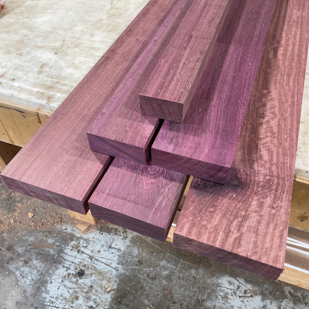 Purpleheart Wood - 1.75" Thick - Select a Size - Etsy