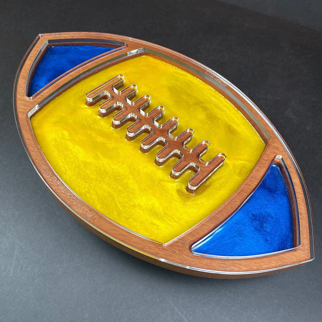 Football Serving Tray Router Template (clear Acrylic) - Etsy