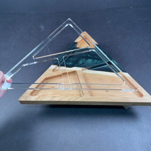 Triangle 3 Pocket Valet Tray Router Templates (clear Acrylic) - Etsy
