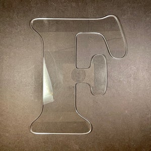 Jumbo Letter Router Templates (clear Acrylic) - Etsy